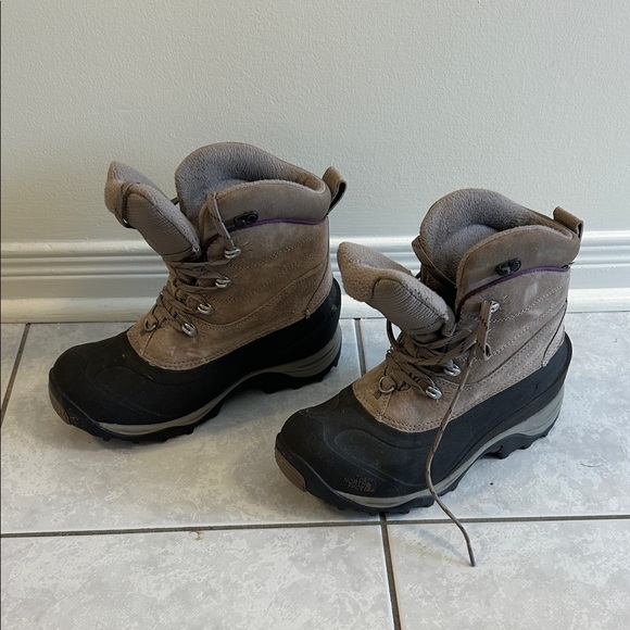 The North Face | Shoes | The North Face Tan And Black Winter Boots ...